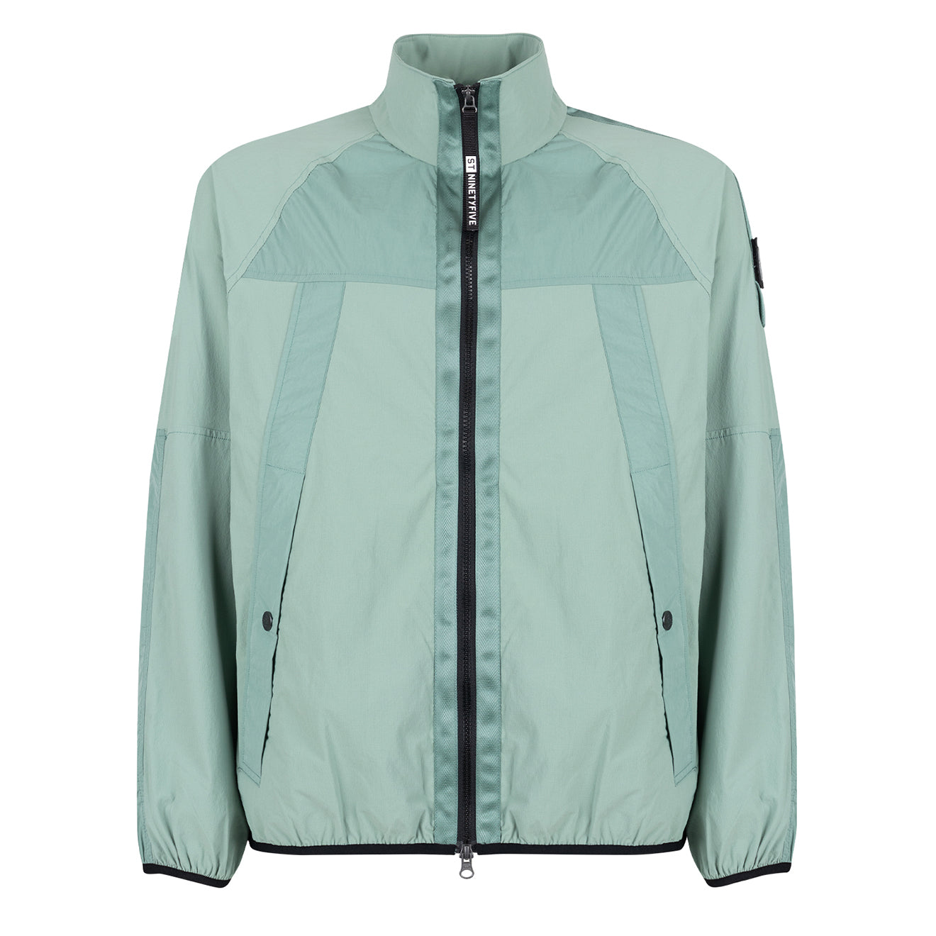 ST95 4 Way Stretch Zip Through Mid Green | Yards Store