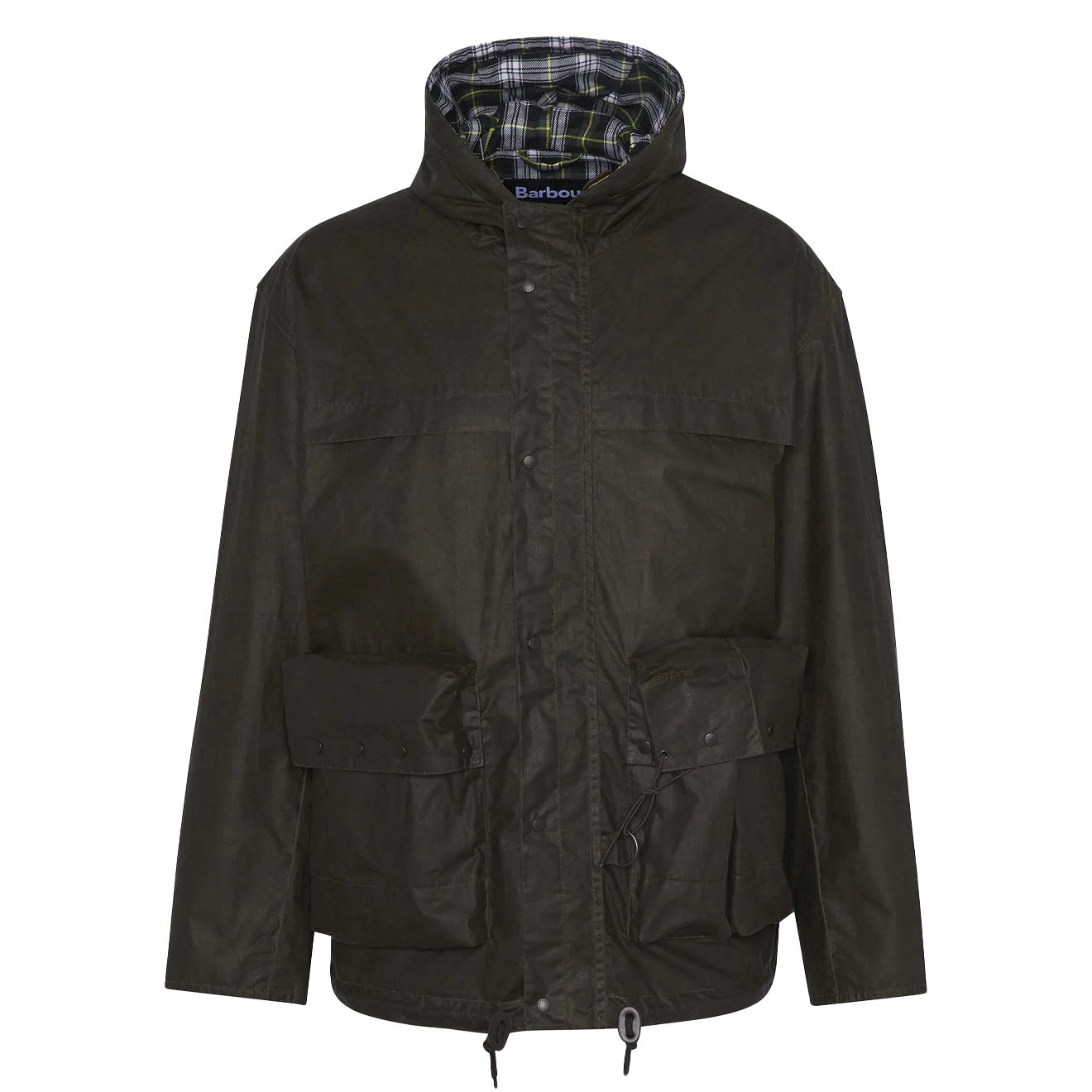 Barbour Modified Durham Wax Jacket Archive Olive | Yards Store