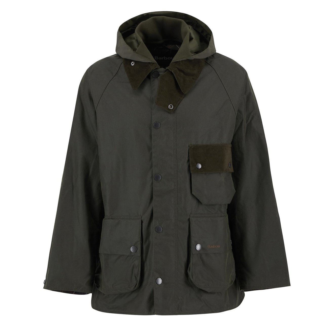 Barbour Modified Solway Waxed Jacket Olive | Yards Store