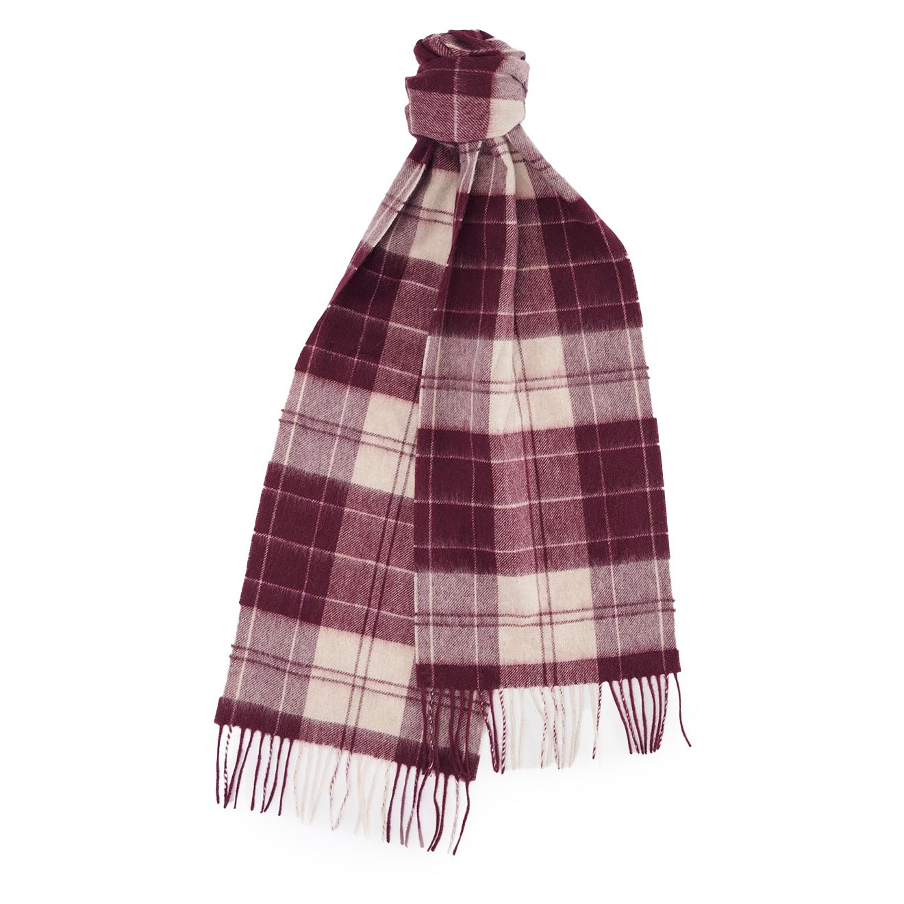 Barbour Tartan Scarf Cabernet | Yards Store