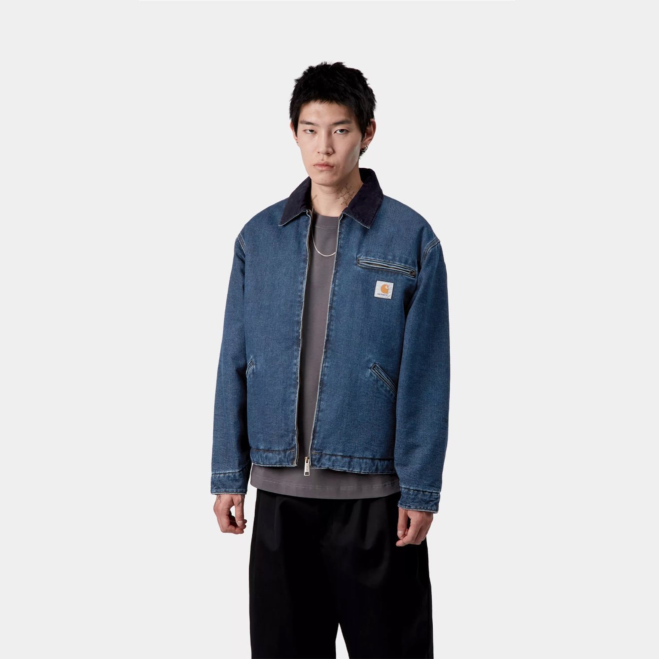 Carhartt WIP OG Detroit Jacket Blue / Dark Navy Stone Washed | Yards Store