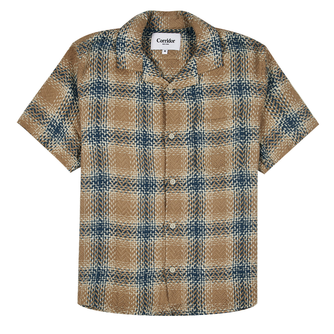Corridor Acid Plaid Rumba S/S Shirt Taupe | Yards Store Menswear