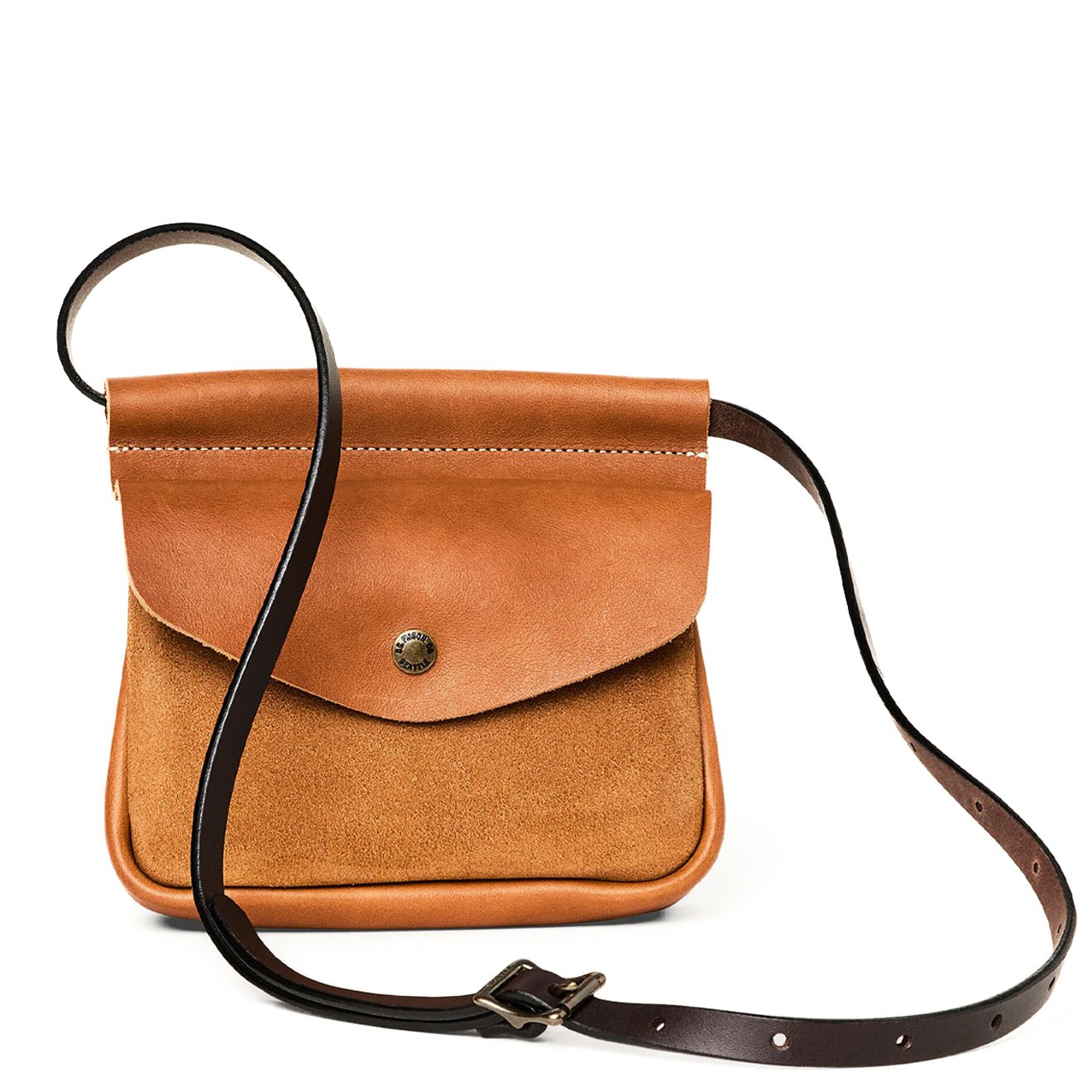 Filson Suede Convertible Field Bag Saddle Brown | Yards Store