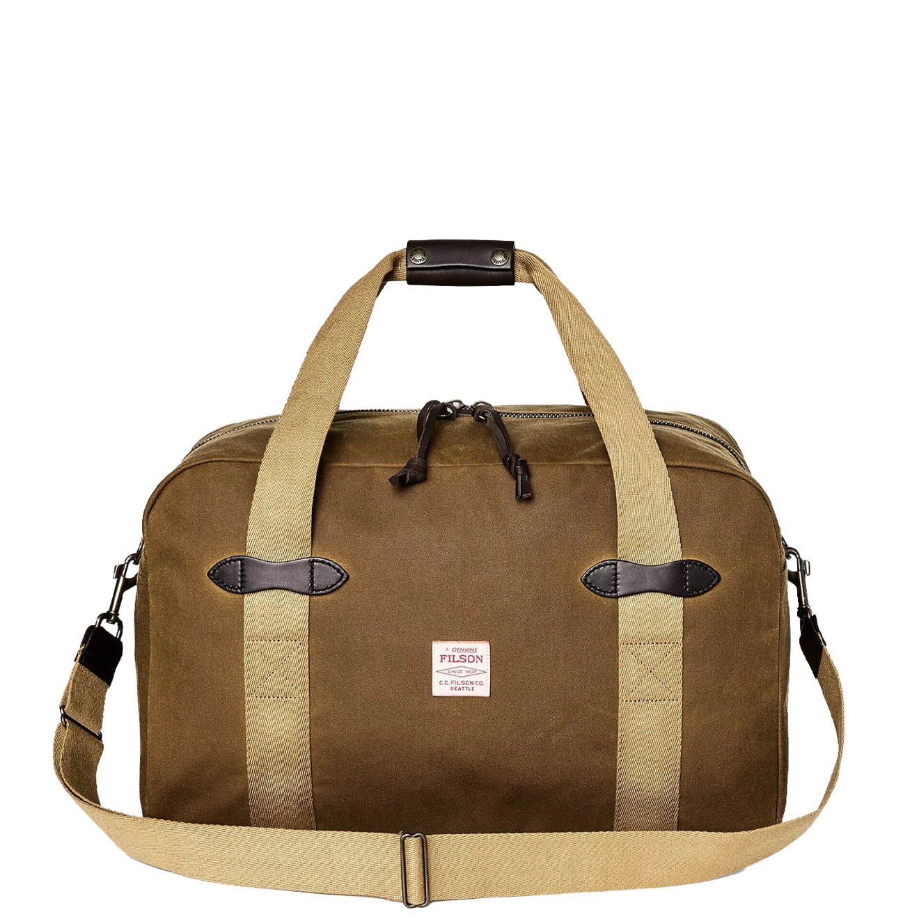 Filson Tin Cloth Medium Duffle Bag Dark Tan | Yards Store