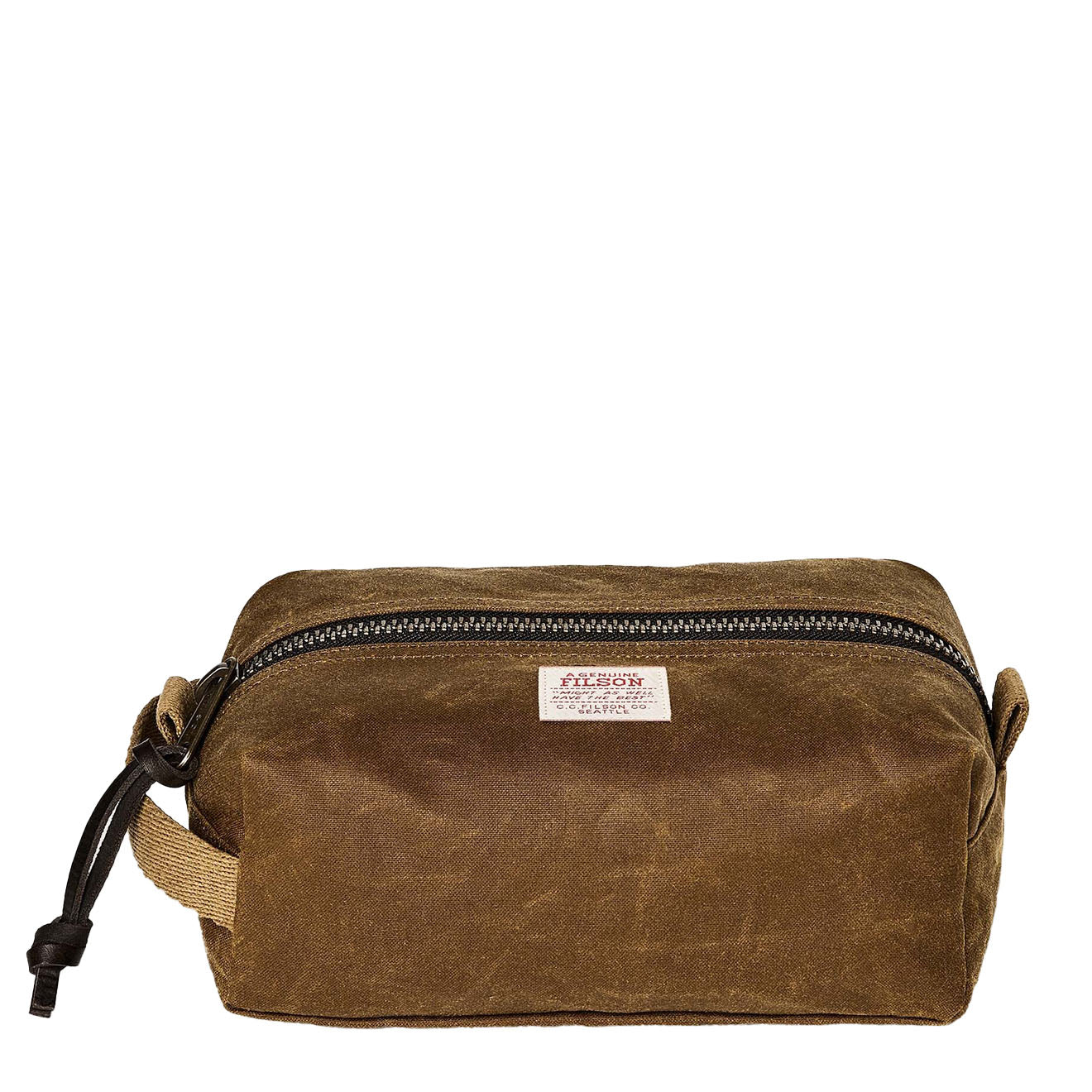 Filson Tin Cloth Travel Kit Dark Tan | Yards Store