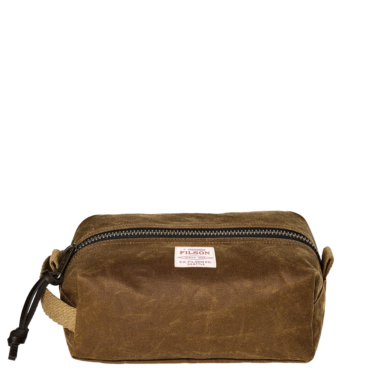 Filson Tin Cloth Travel Kit Dark Tan | Yards Store