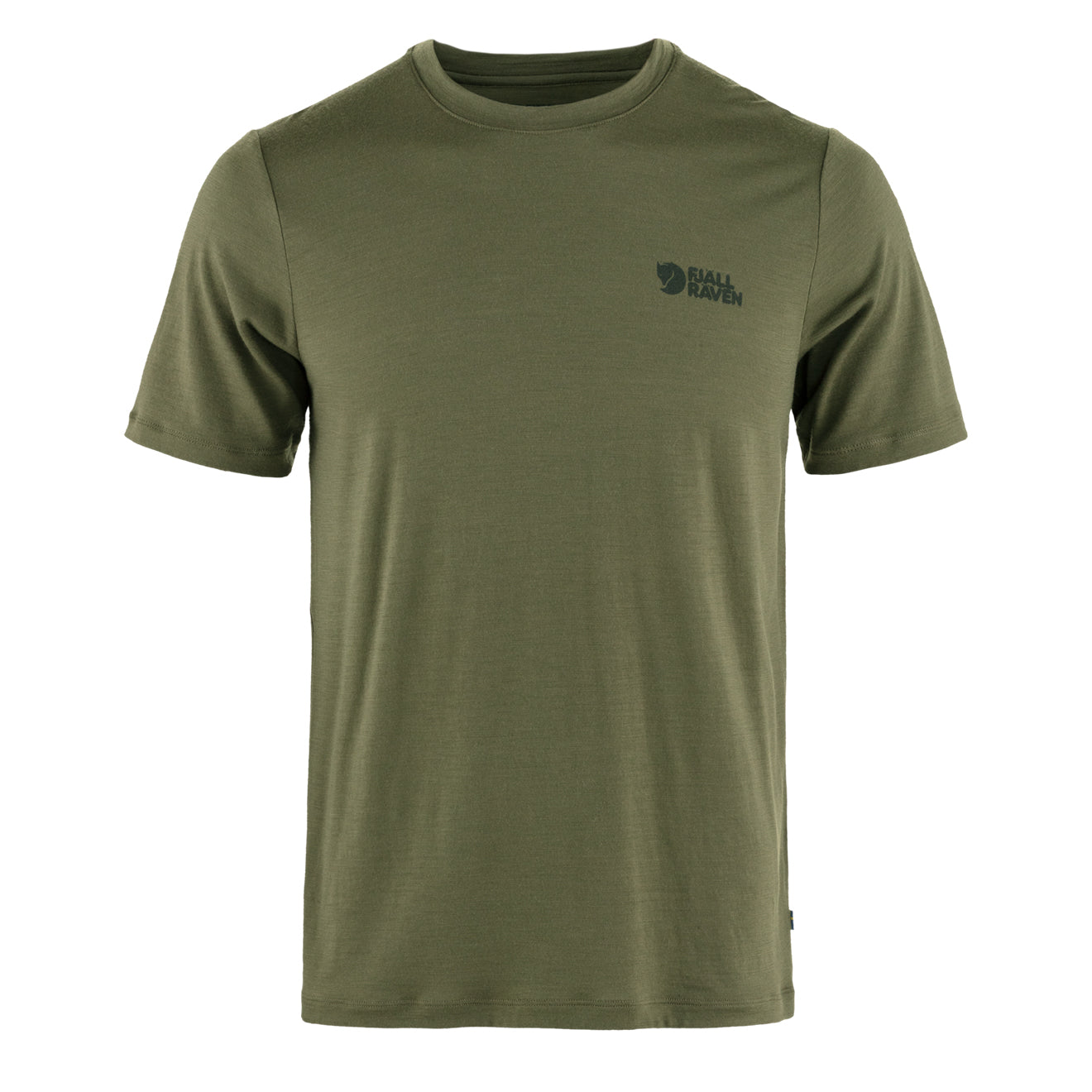 Fjallraven Abisko Wool Logo SS Laurel Green | Yards Store