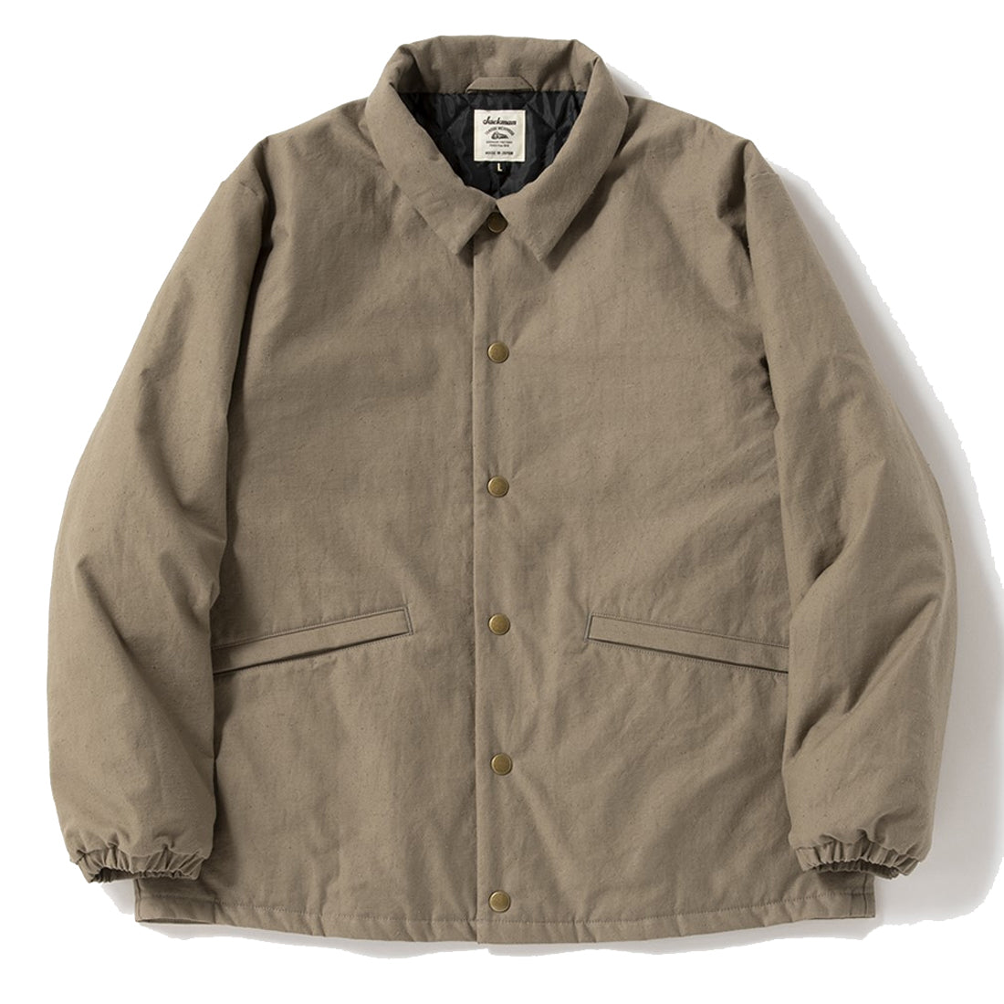 Jackman Back Nep Padded Coach Jacket Sepia | Yards Store