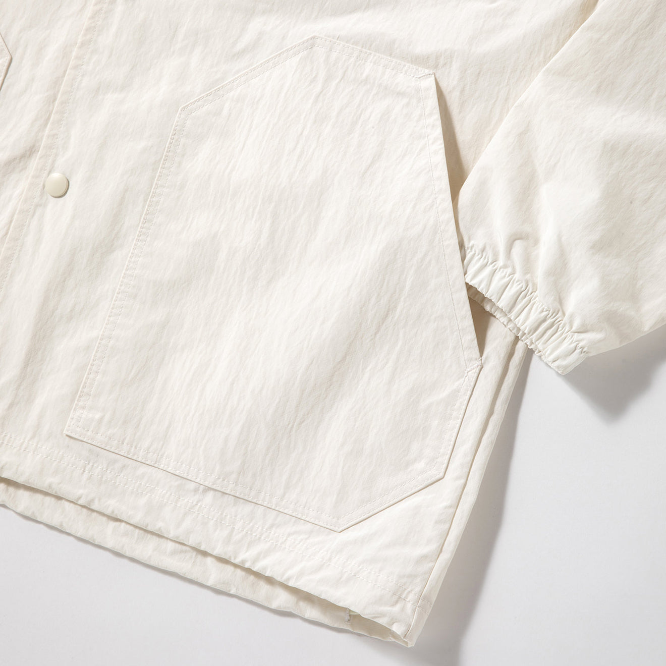 Jackman Rip Bench Parka Off White | Yards Store