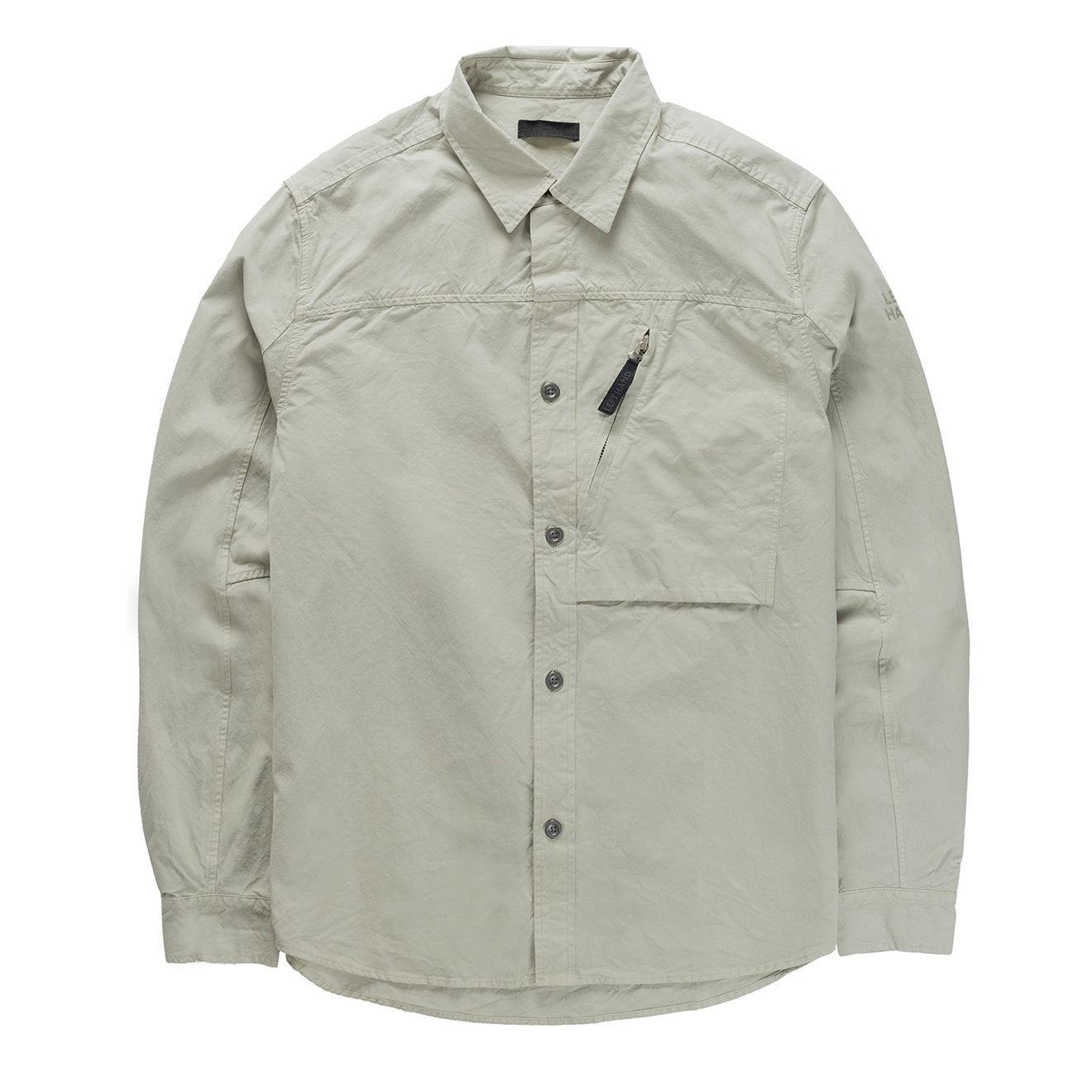 Left Hand Zip Pocket Shirt Stone | Yards Store