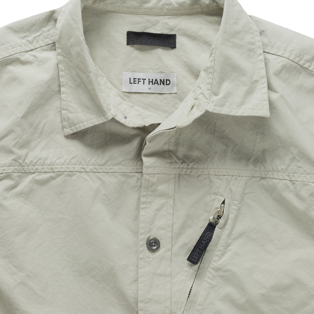 Left Hand Zip Pocket Shirt Stone | Yards Store