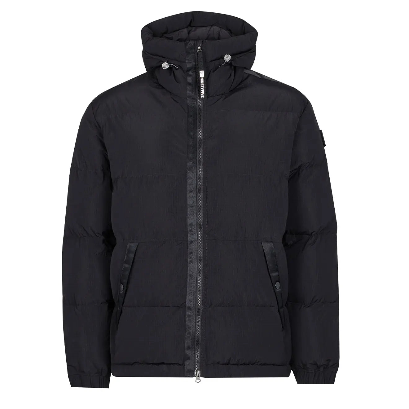 ST95 Hooded Puffer Black | Yards Store