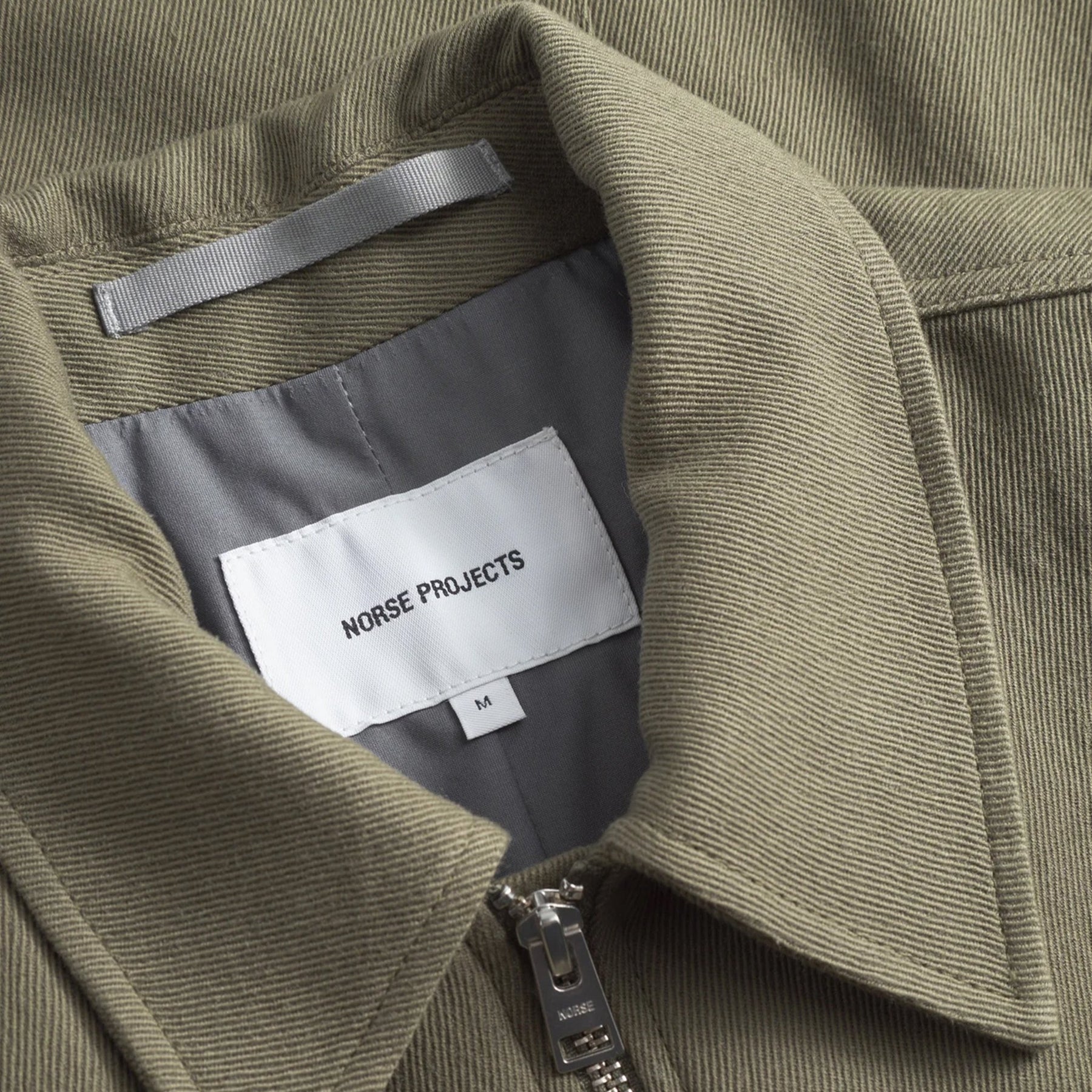 Norse Projects Aksel Cavalry Cotton Wool Windstopper Jacket Olive Night ...