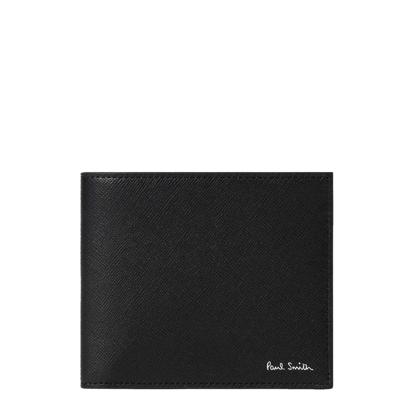 Paul Smith Leather Pixelated Mini Interior Billfold Wallet Black ...