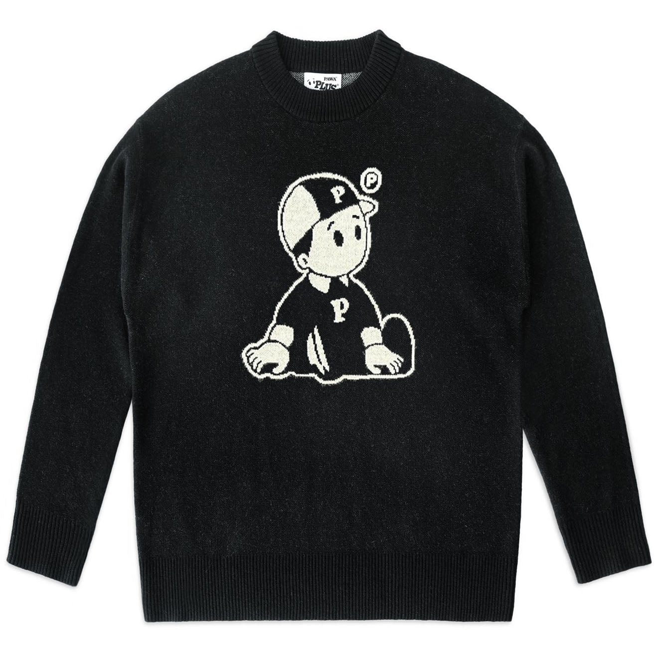 Pawa Sports OG Boy Knit Sweater Black | Yards Store