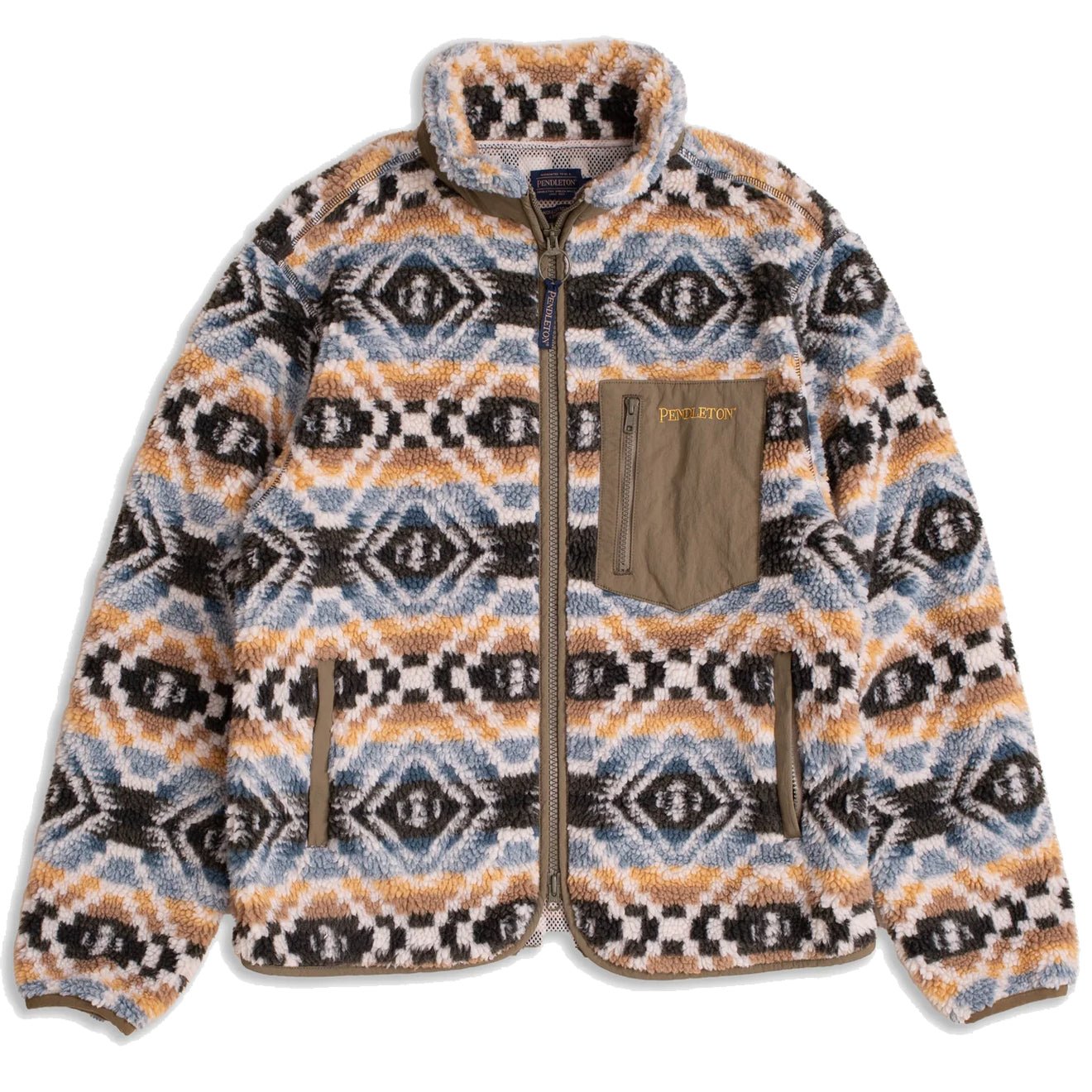 Pendleton Zip Through Fleece Jacket Abiquiu Sky | Yards Store