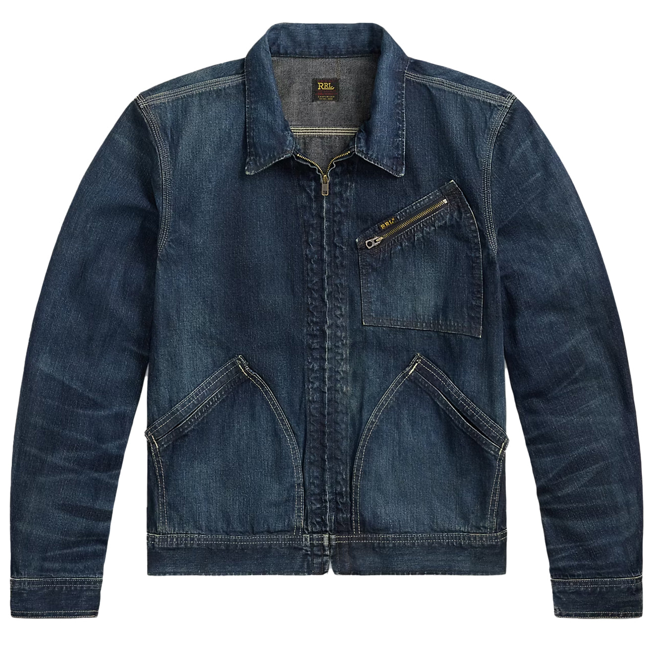 RRL By Ralph Lauren Jacket Unlined Shirt Jacket Leyton Wash | Yards Store