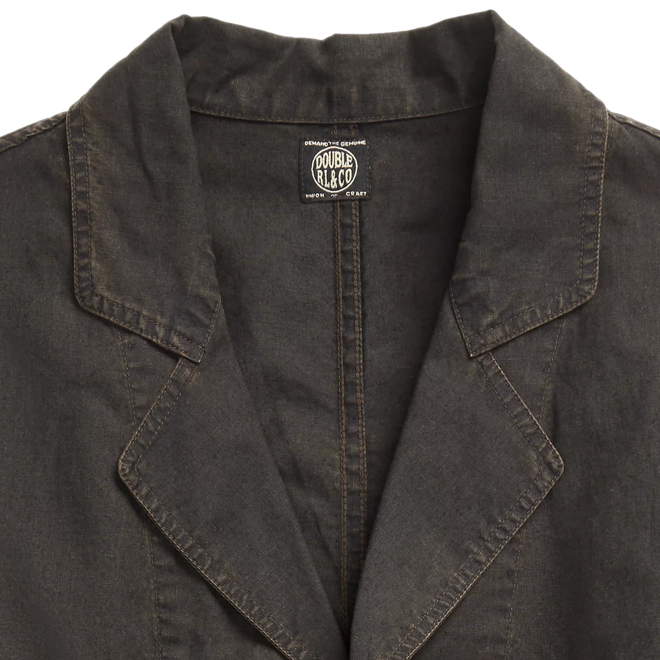 RRL by Ralph Lauren Cotton-Linen Shop Coat Vintage Black | Yards Store