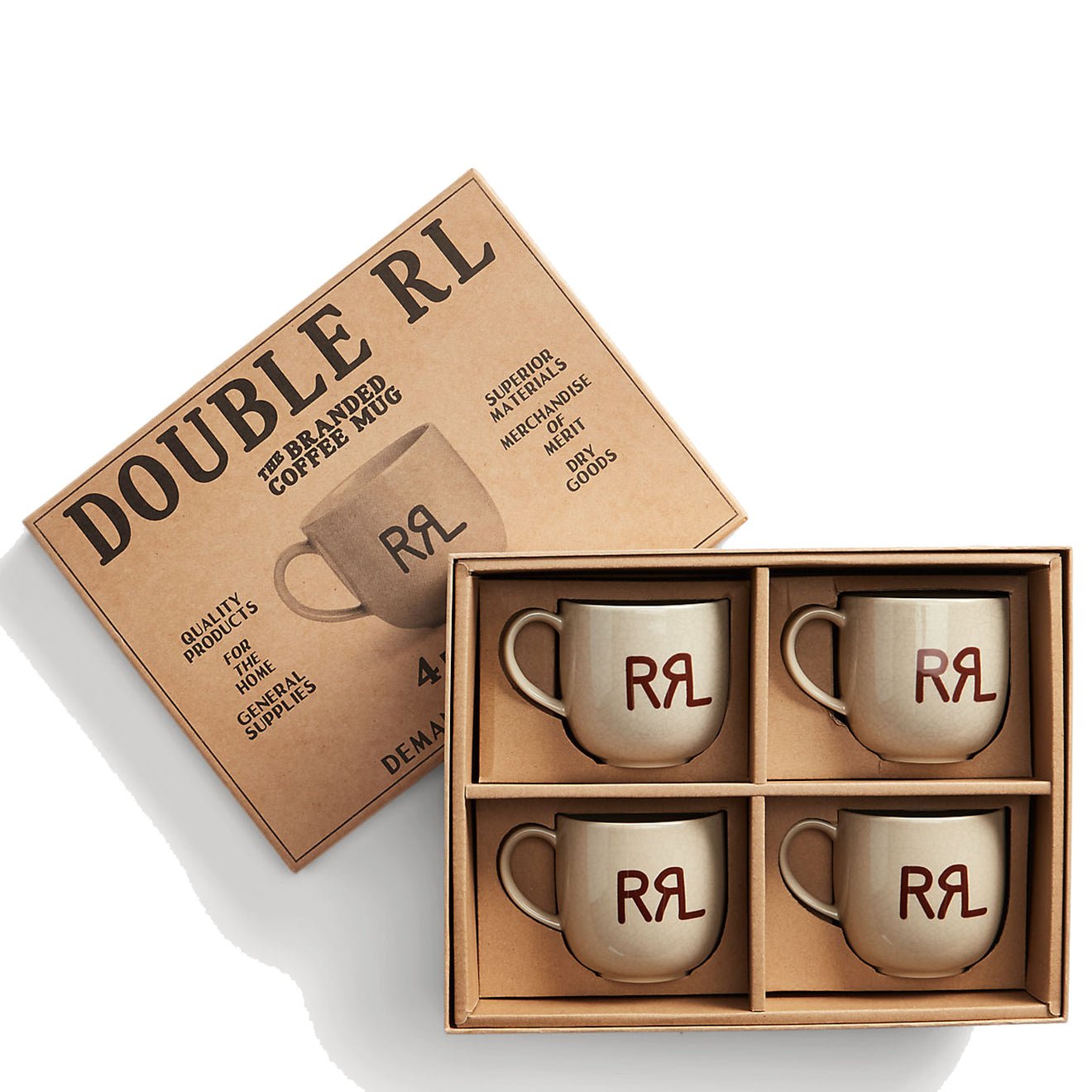RRL by Ralph Lauren Logo Mug Gift Set Cream / Brown | Yards Store
