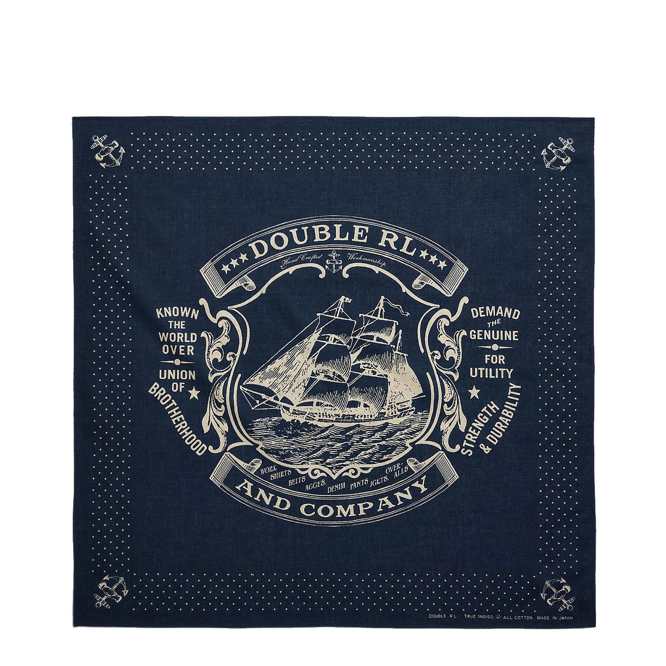 RRL by Ralph Lauren Sailboat-Graphic Cotton Bandana – Yards Store