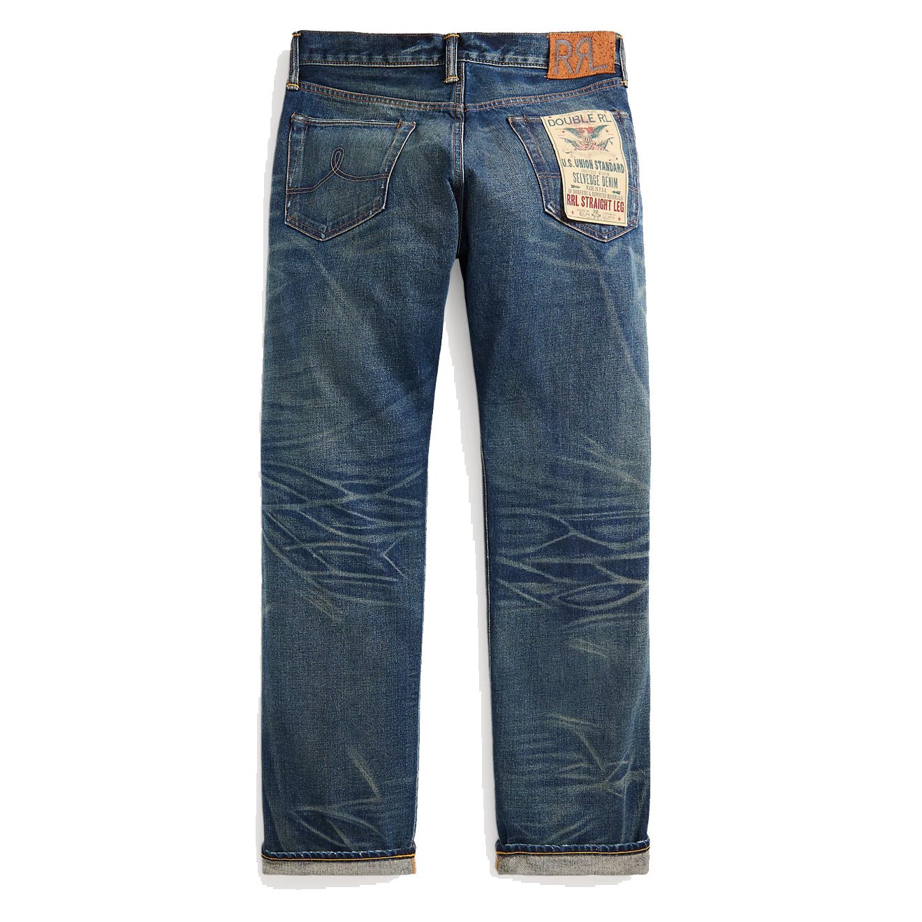 RRL by Ralph Lauren Straight Fit Hawley Selvedge Jean Hawley Wash ...