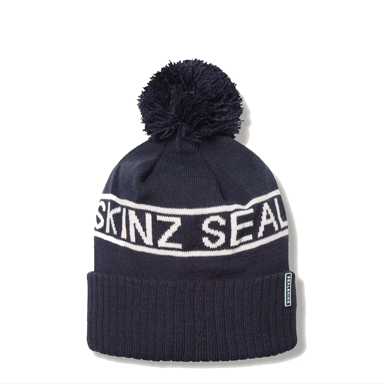 Sealskinz Heacham WP CW Icon Bobble Hat Navy / Cream | Yards Store