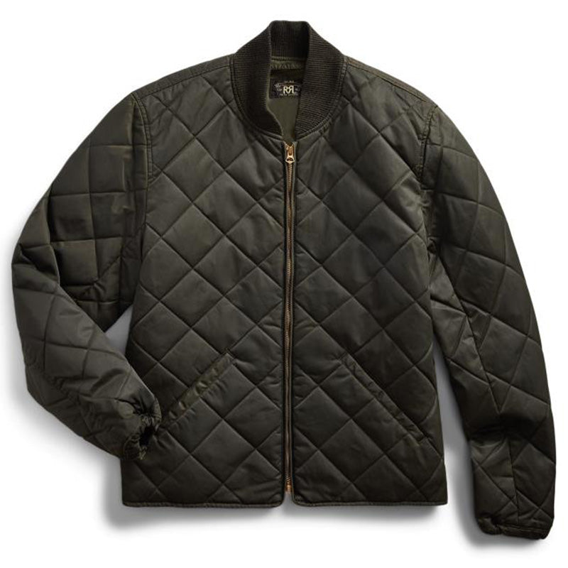RRL by Ralph Lauren Quilted Twill Liner Jacket Vintage Black | Yards Store