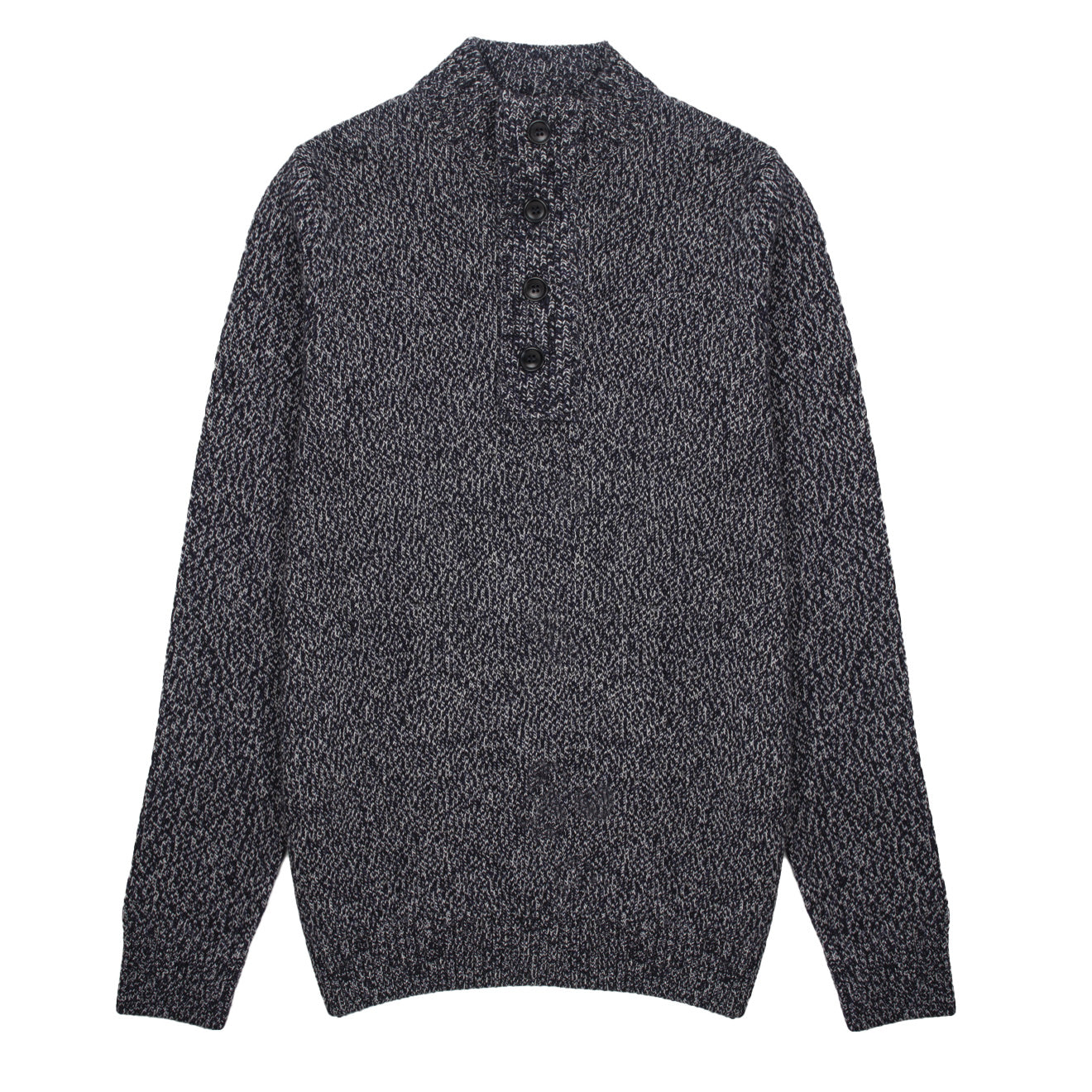 Barbour Sid Half Zip Knit Navy Marl | Yards Store