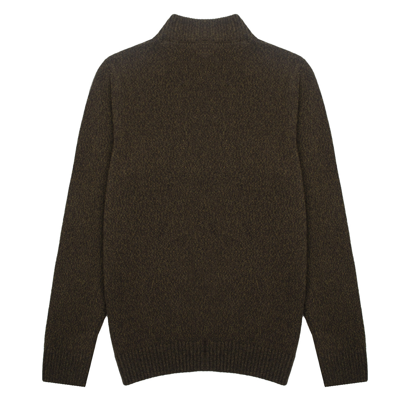 Barbour Sid Half Zip Knit Olive Marl | Yards Store