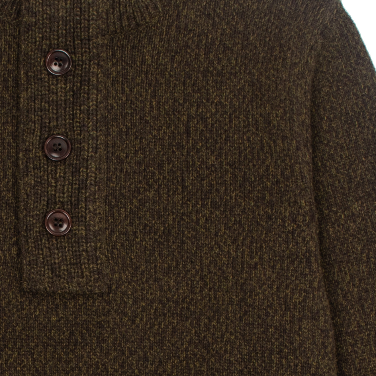 Barbour Sid Half Zip Knit Olive Marl | Yards Store