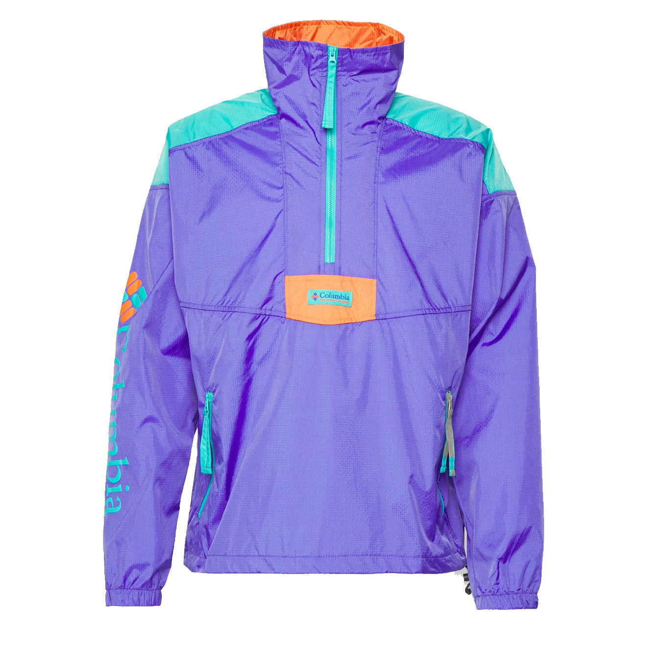 Columbia Riptide Anorak Purple Lotus / Bright Aqua / Desert Orange ...