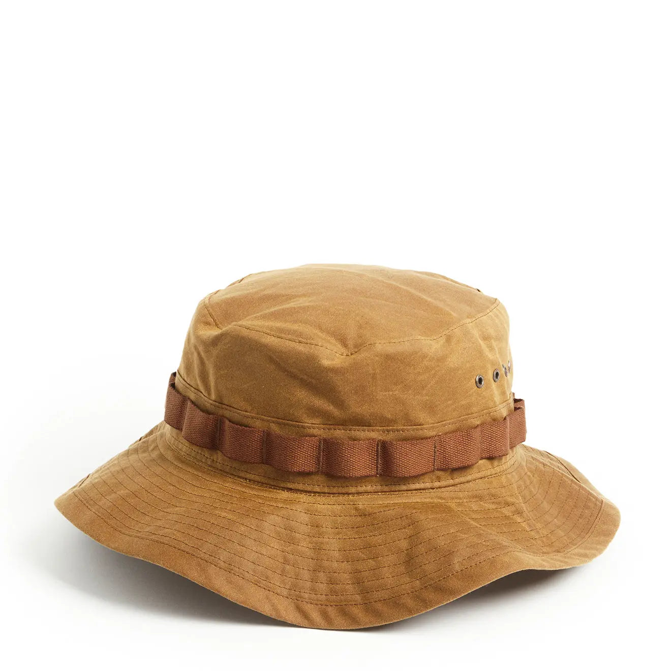 RRL by Ralph Lauren Oilcloth Bucket Hat Brown - Menswear | Yards Store