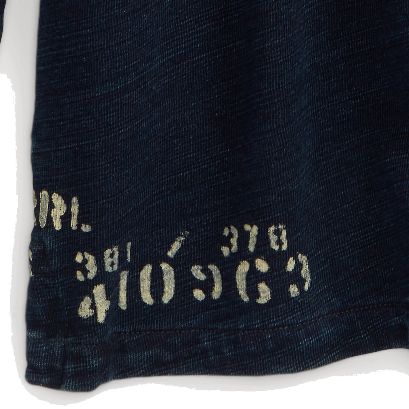 RRL by Ralph Lauren Indigo French Terry Rugby Shirt Indigo | Yards Store