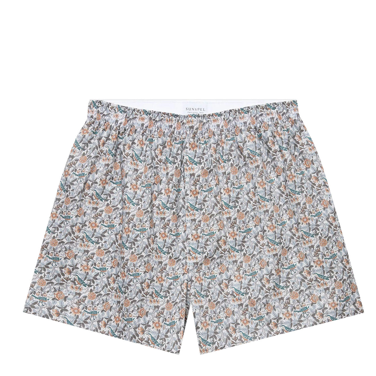 Sunspel Liberty Print Boxer Shorts Liberty Strawberry Tree | Yards Store