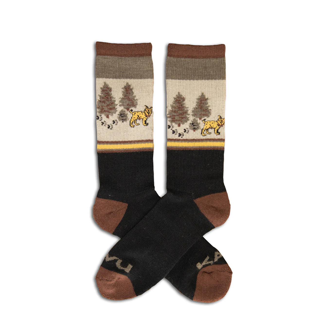 Kavu Moonwalk Socks Bob Cat - Menswear | Yards Store